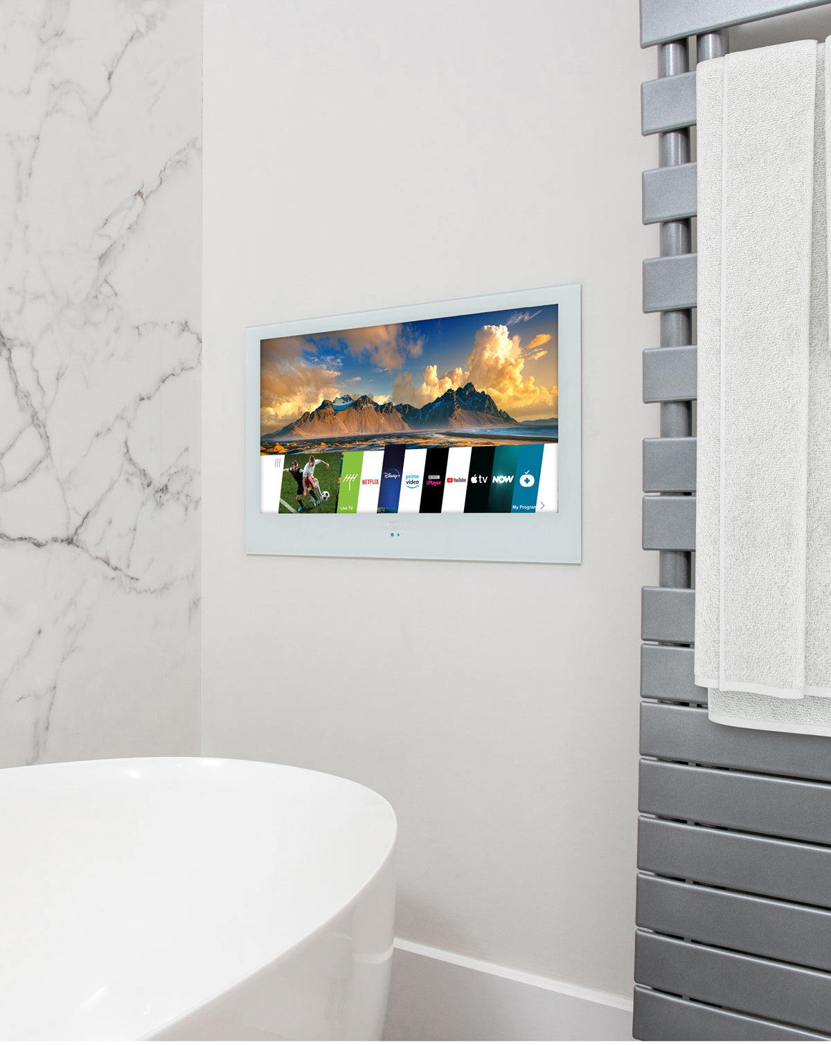19" Watervue Bathroom TV White webOS – Bathroomtv.co.uk